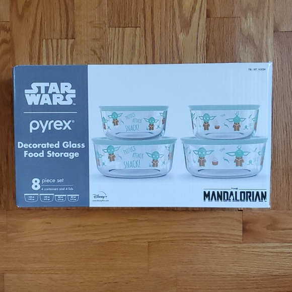 Pyrex | Kitchen | Pyrex Star Wars Madalorian 8 Piece Bowl Set | Poshmark